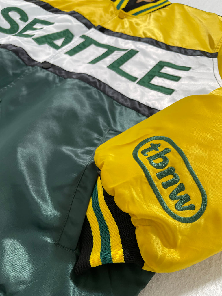 Seattle Storm Custom TBNW Satin Bomber Jacket – Throwbacksnw.com