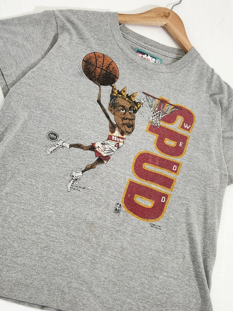 Vintage 1980's Atlanta Hawks Spud Webb Slam Dunk King 1986 Sz. M ...